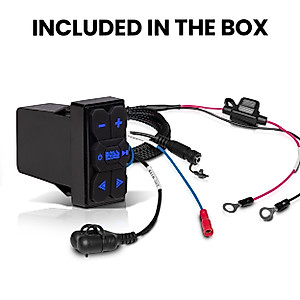 BOSS Audio Systems BPS1RS Carling Rocker Switch – Receives Audio Via Bluetooth and 3.5 mm Jack Directly to an Amplifier. Best for ATV/UTV. Also Marine, RV, Trucking, Emergency Vehicle Industries