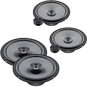 HERTZ One Pair of K-165 UNO Series 6.5" 2-Way Component Speakers and One Pair X 165 UNO Series 6.5" Coaxial Speakers