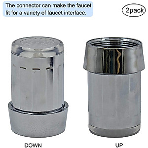 4 Pack Light Up LED Water Faucet, Growing Blue Color LED Water Faucet Light Water Stream Colorful Faucet Tap Sink Faucet For Kitchen and Bathroom