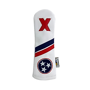 Tennessee State Flag Sunfish Leather Golf Headcover Set 1-3-X Driver Fairway Hybrid