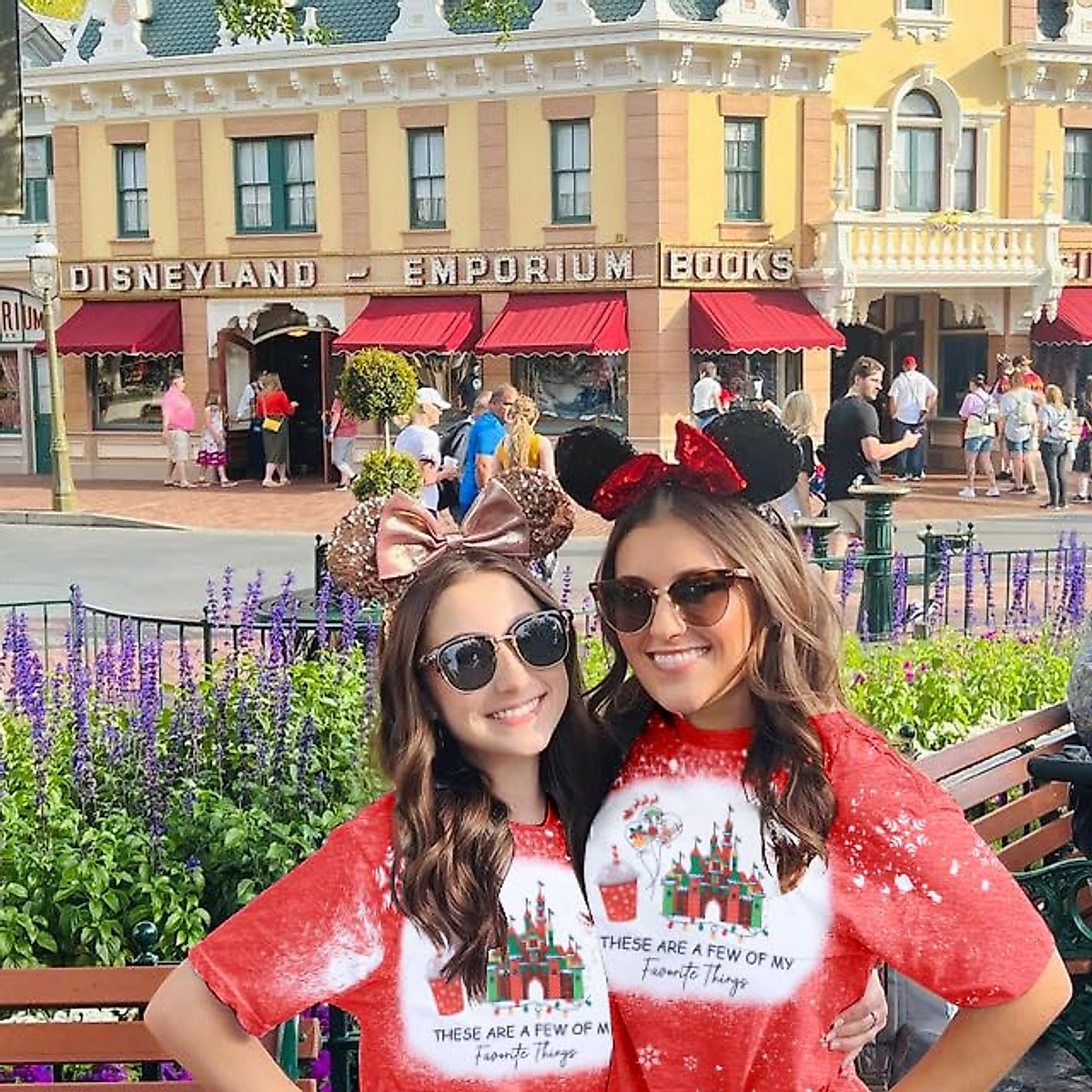 Women Magical Christmas T Shirt Merry Christmas Shirt Xmas Magic Kingdom Shirts Magic Castle Holiday Short Sleeve Top Tee Red