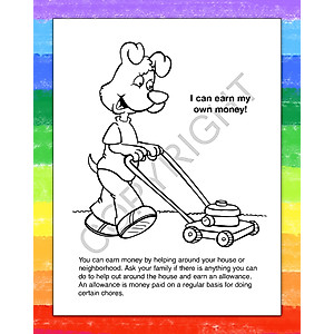 ZOCO - Be Smart with Your Savings - Educational Coloring & Activity Books (25 Bulk Pack, Without Crayons) - Teach Kids About Money - Bank Supplies - Gifts for Kids