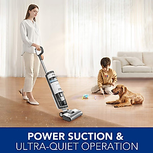Smart Cordless Wet Dry Vacuum 2-in-1 Lightweight Handheld Vacuum Cleaner Floor Washer Great for Sticky Messes and Pet Hair