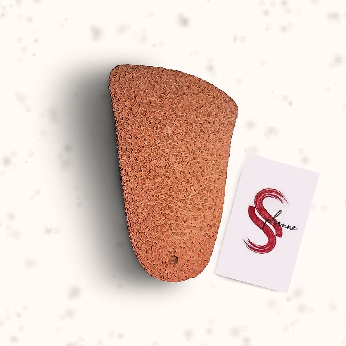 SPHENNE 100% Natural Terracotta Pumice Stone Foot Scrubber EXFOLIATOR, Pumice Stone for FEET, Foot Pumice, Corn REMOVERS for FEET, Foot Scrubber Dead Skin Remover, Foot Scrub
