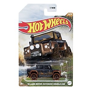 Hot Wheels - '15 Land Rover Defender Double Cab - Off-Road Mud Runners 5/5 [Black]