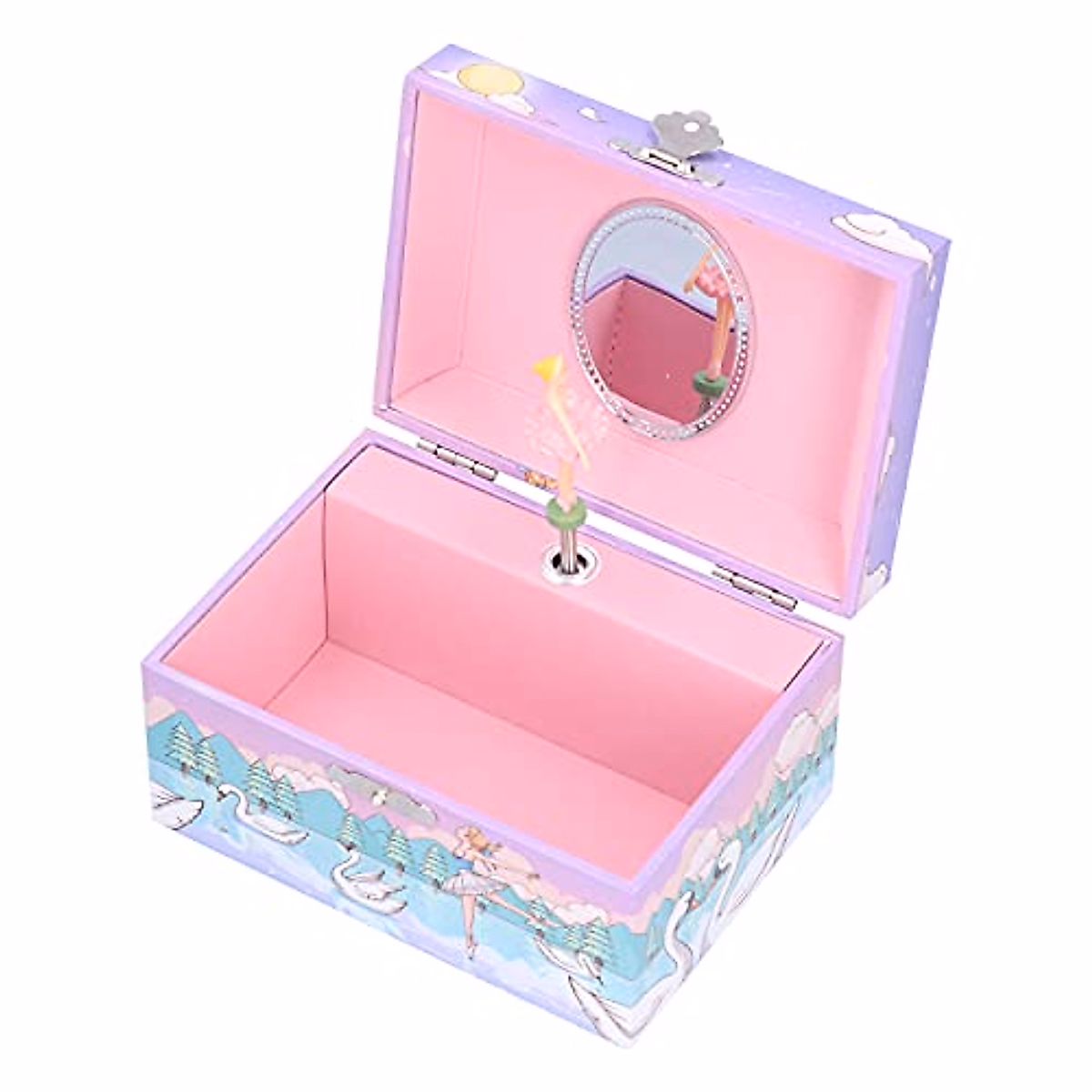 Musical Jewelry Box, Christmas Gift Exquisite Unique Music Storage Box for Organizing Small Daily Items for Birthday Gift(F Music Box)