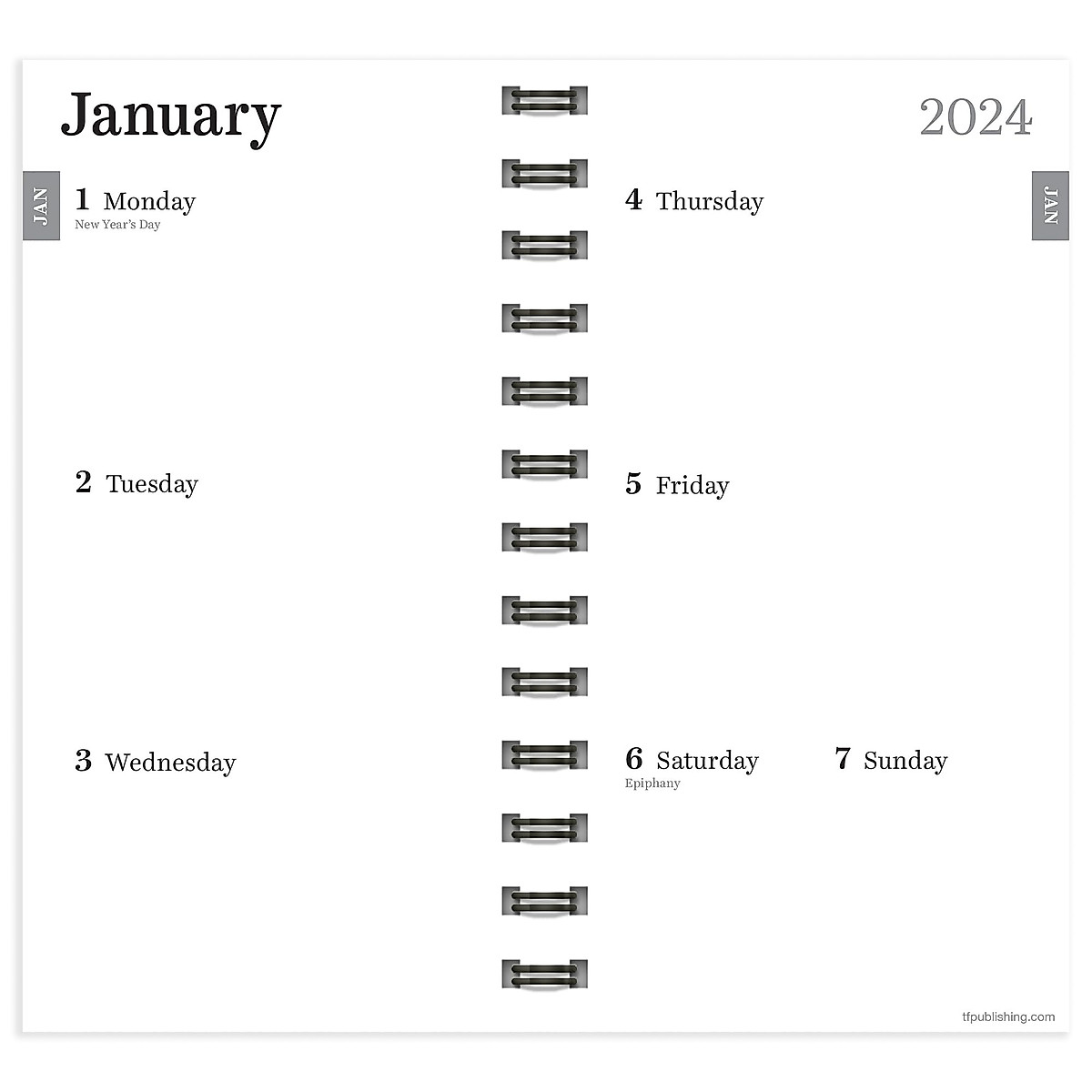 TF PUBLISHING 2024-2025 Daisy Days 2-Year Small Monthly Pocket Planner | 2-Page Large Calendar Grid and Lined Notes Section in Back | Monthly Day Planner for Purse | 3.5" x 6.5"