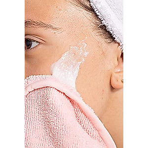 Pink Cloth in a Box - Ultra Soft, Microfiber, Exfoliating, Heart Shaped Facecloth/Washcloth with Hand Pockets to Remove Makeup, Clean Pores and Wipe your Face Clean