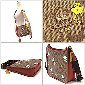 COACH Peanuts Dempsey With Snoopy Woodstock Print