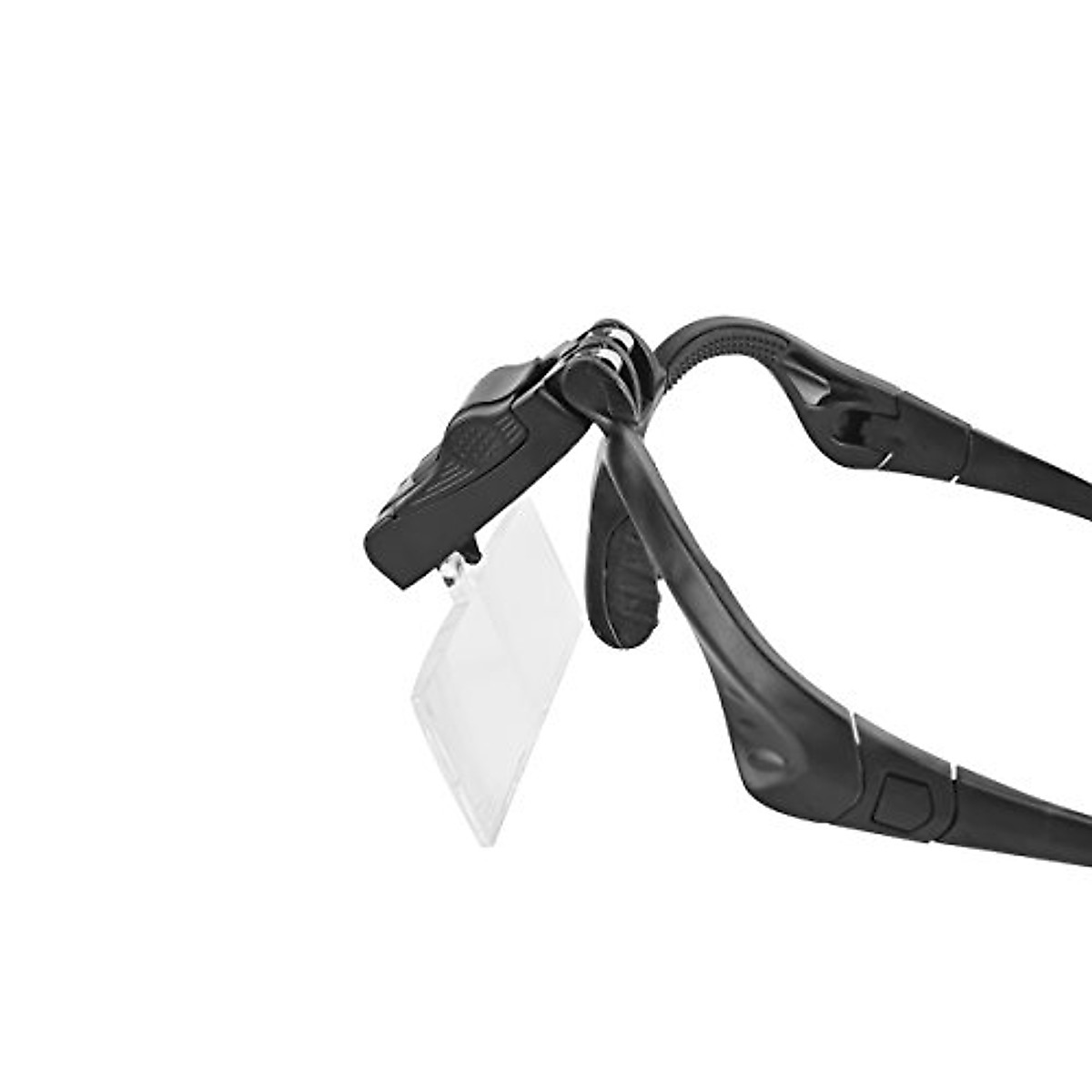 Beileshi Headhand Magnifier Glasses With 2 LED Professional Jeweler's Loupe Light Bracket and Headband are Interchangeable 5Lens Glass Magnifying Visor