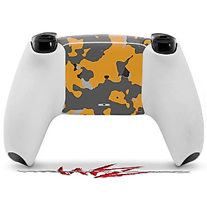 WraptorSkinz Skin Wrap compatible with Sony PS5 DualSense Controller WraptorCamo Old School Camouflage Camo Orange (CONTROLLER NOT INCLUDED)