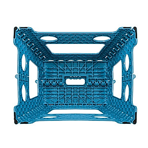 2 Pack 16 Inch Foldable Step Stool for Kids Folding Step Stool for Adults Lightweight Non-Slip Design Kitchen Stepping Stools Garden Step Stool Great for Bathroom, Bedroom, Living Room Blue