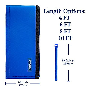 WETOZON Pool Handrail Cover | 8Feet by 1.9 inch Diameter, Royal Blue | Swimming Pool Hand Rail Cover Blue Grip for Pool Handrails Pool Rail Covers Pool Railing Cover