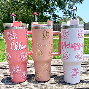 9PCS Reusable Silicone Straw Cover Cap,10MM Cute Cowboy Hat Straw Topper-Funny Cup Accessories Compatible with Stanley Cup 30 40 oz