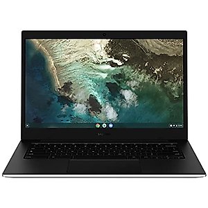 SAMSUNG Galaxy Chromebook Go Laptop (32GB, 4GB RAM, Wi-Fi + 4G LTE) 14.0" Intel N4500, Fully Unlocked for All Carriers, Chrome OS, Cellular Notebook w/ 180-Degree Hinge (Silver) (Renewed)