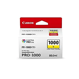 Canon 0549C002 CanonInk Lucia PRO PFI-1000 Yellow Individual Ink Tank
