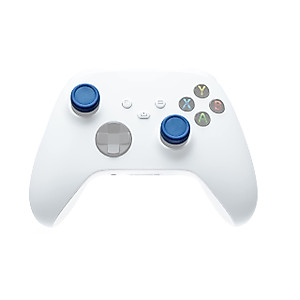 Setex Gecko Grip, Thumbstick Grip Covers, for PlayStation PS5, PS4, Xbox One, Switch Pro, Steam Deck, Anti-Slip Microstructured Analog Stick Thumb Grips, (1 Pair) Blue, Grip Covers Only