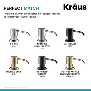 Kraus Kitchen Soap Dispenser Boden™ in Stainless Steel