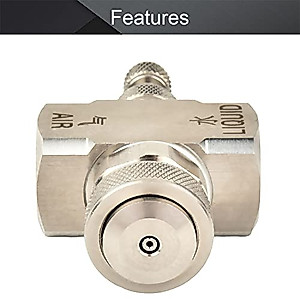 Bettomshin 1/4BSP Female Thread 30 Degree Round Spray Air Atomizing Mist Nozzle 304 Stainless Steel 1Pcs