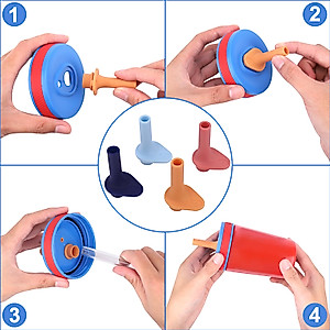 Vodolo Straw Replacement Compatible with Zak Straw Cups,4PCS 15 oz Tumbler Water Bottle Reusable Silicone Straw BPA-Free with Straw Cleaning Brush for Zak Designs Kelso 12 oz Cups