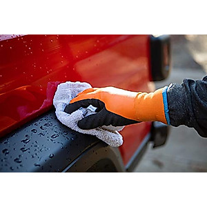 Deerskin or Waterproof Cold Weather Work Gloves Double Coated Windproof HPT Plam and Fingers Acrylic Terry inner