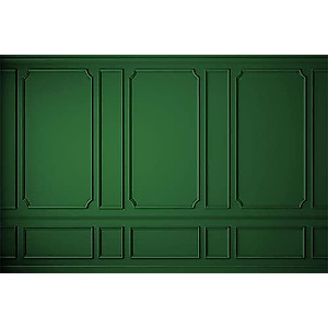 Kate 7×5ft Green Photo Backdrop Classic Interior Gypsum Line Microfiber Empty Room Photography Background Photo Studio Props for Photographer Pictures Videos