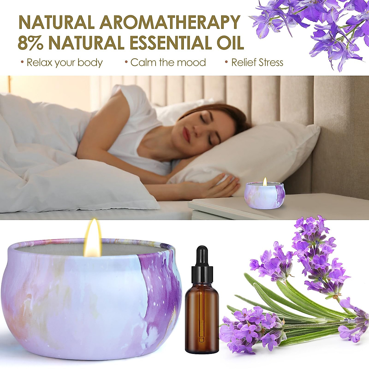 Scented Candles Gifts for Women, 12 Pack Candles for Home Scented, Soy Scented Candles for Home, Aromatherapy Candle Gifts Set for Christmas Day, Birthday, Mothers Day, Valentine's Day