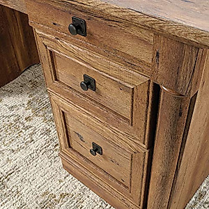 Sauder Palladia Executive Desk, Vintage Oak finish