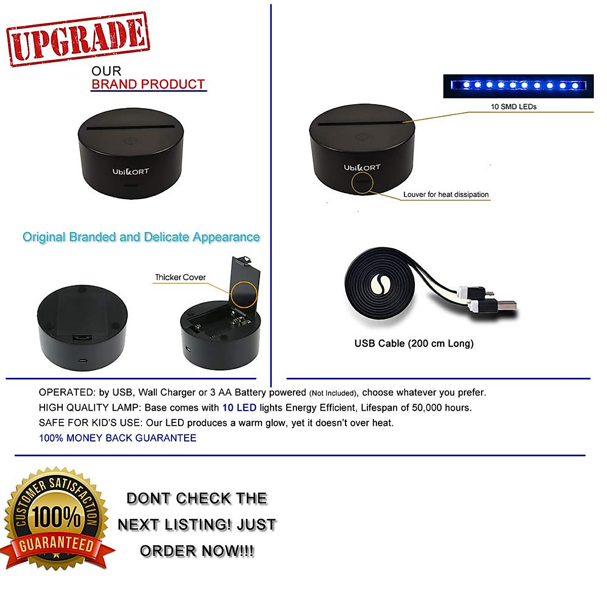 UbiKORT Star Wars Lamp Millennium Falcon 3D Lamp Star Wars Gifts for Men or Kids Birthday Star Wars Decor Room Fans [Upgrade Version]