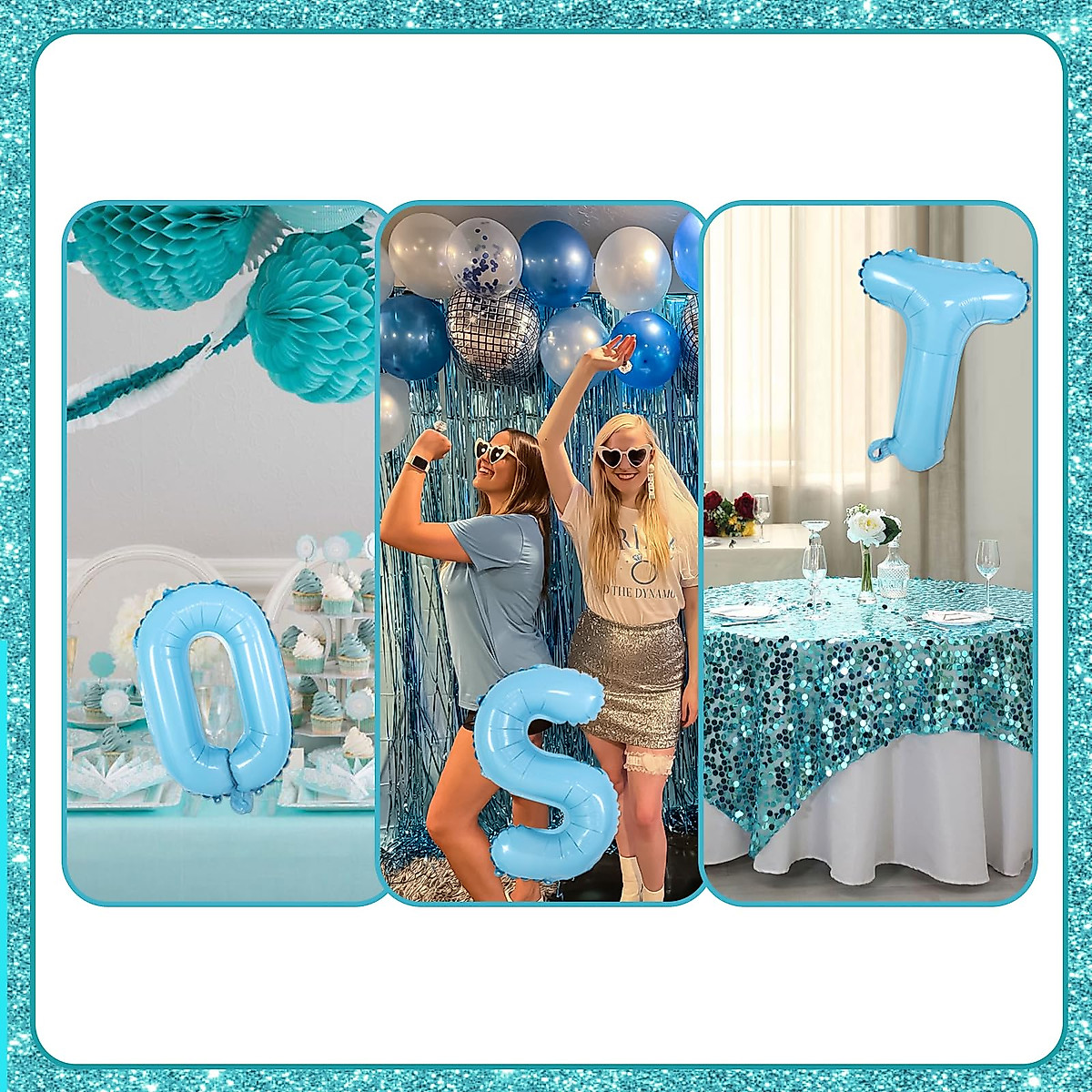 Wonmelody Coastal Bachelorette Party Decorations Last Toast on the Coast Banner Blue Nautical Nautical Bridal Shower Decorations Light Blue Balloon for Coastal Bridal Shower Engagement Wedding Party