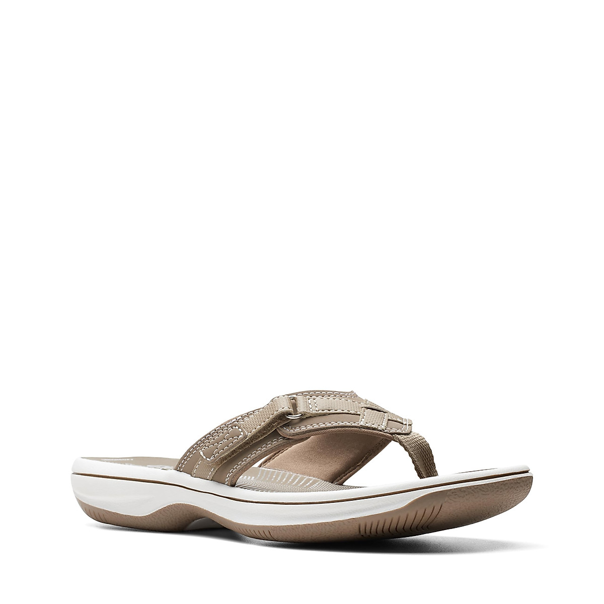 Clarks Women's Breeze Sea Flip-Flop, Taupe, 9
