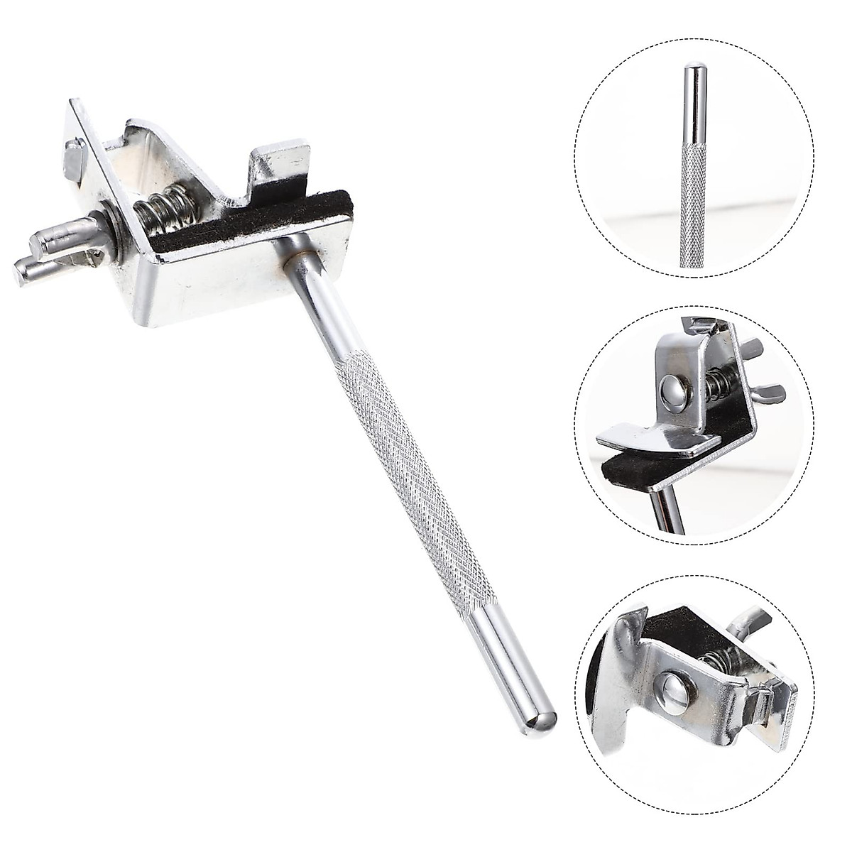 ERINGOGO Cow Bell Cowbell Clamp Drum Cowbell Mounted Clamp Extension Cowbell Clip Cowbell Holder Extension Clamps Holder Cowbell Instrument Drum Kit