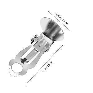 TEHAUX Essential DIY Earring Accessories 100pcs Clip-on Earring Findings Ear Jewelry Making Materials Safe Ear Clips