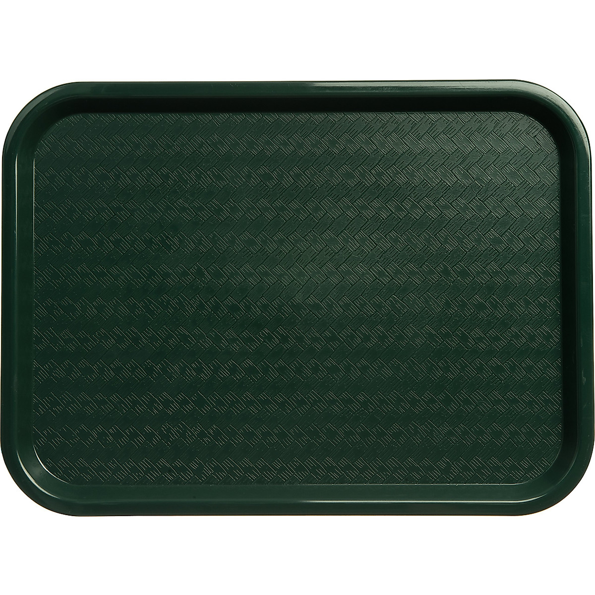 CFS CT121608 Café Standard Cafeteria / Fast Food Tray, 12" x 16", Forest Green