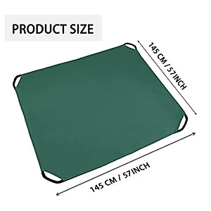 GROWORLD Leaf Tarp with 4 Handles Garden Waste Yard Tarps Extra Reinforced Corner Waterproof Reusable Durable Tarp Collector for Clean-Ups