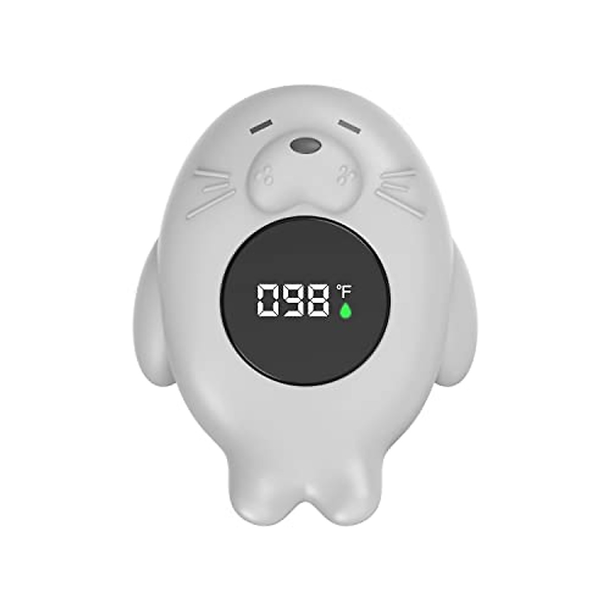 Baby Bath Thermometer Safety, Auto ON/Off Waterproof Bathtub Thermometer with Temperature Warning, Rubber Sea Otter Pool Floating Toy for Infant Toddler Bathing