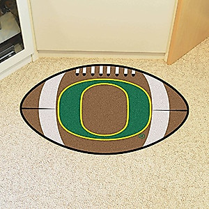 FANMATS NCAA Oregon Ducks Sports Team Logo Football Rug - 20.5" x 32.5"