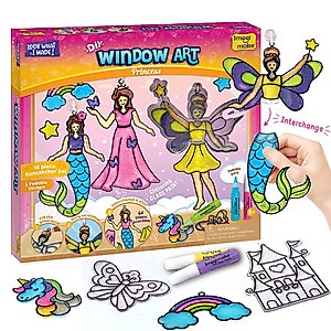 Imagimake Window Art Princess | Suncatcher Kit | Arts and Crafts for Kids Ages 6-8 | Girls Toys Age 6-8 | Unicorn Gifts for Girls Age 6-8 | 7 Year Old Girl Birthday Gifts