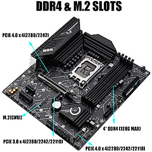 MAXSUN Terminator B660 LGA 1700(Intel 12th Gen) mATX Motherboard (PCIe 4.0, DDR4,3xM.2 Slots, 2.5Gb LAN, DP, 2 x HDMI, VGA, Rear USB 3.2 Gen 1, Front USB 3.2 Gen 2 Type-C)