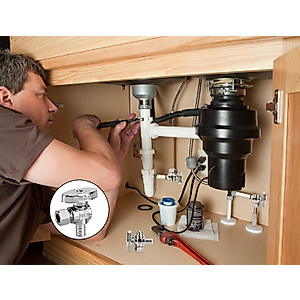 4 Pack Stop Valves, 1/4 Turn Angle Stop Valves, 3/8" OD Compression × 1/2" PEX Chrome Plated Brass for Faucet, Toilet Valves (4×Angle)