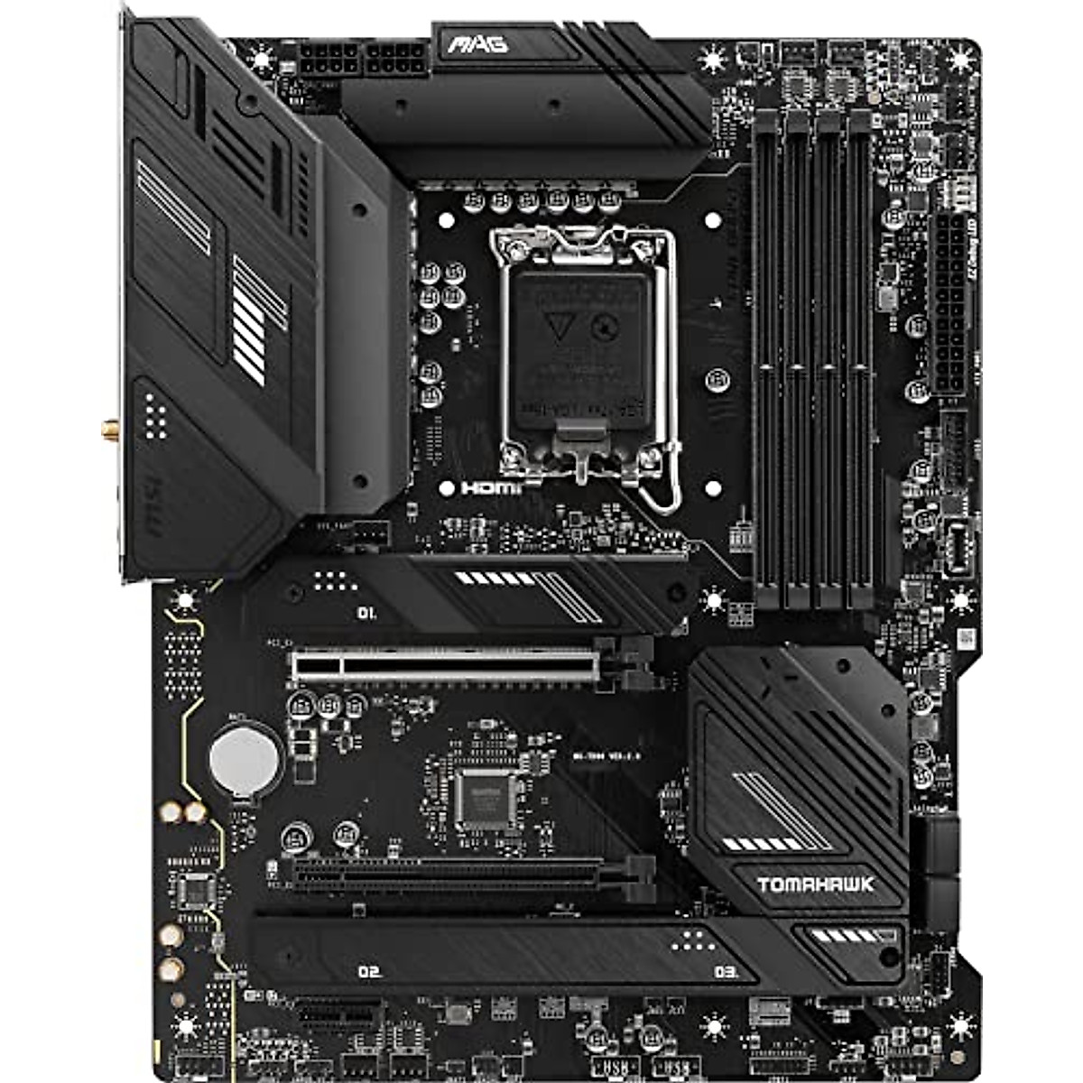 MSI MAG B760 Tomahawk WiFi Gaming Motherboard (Supports 12th/13th Gen Intel Processors, LGA 1700, DDR5, PCIe 5.0, M.2, 2.5Gbps LAN, USB 3.2 Gen2, Wi-Fi 6E, ATX)