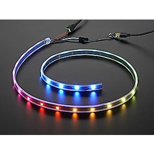 Adafruit NeoPixel LED Strip Starter Pack - 30 LED meter - Black [ADA2562]