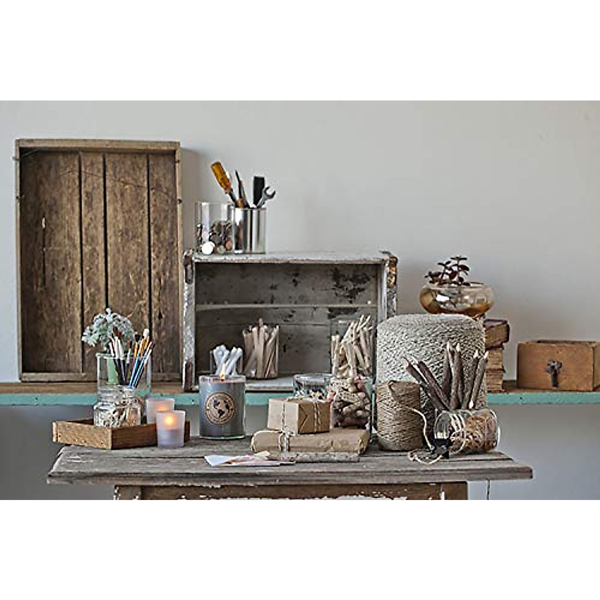 Eco Candle Co. Recycled Candle, Naked, 26 oz. - Unscented - 100% Soy Wax, No Lead, Kraft Paper Label & Lid, Hand Poured, Phthalate Free, Made from Midwest Grown Soybeans, All Natural Wicks