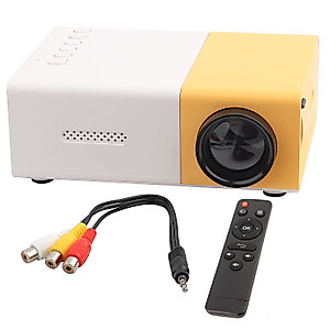 Home Theater Mini Stylish Home Theater Portable LED Projector HD Support 1080P VGA Multimedia Player (US regulations (110V-240V))