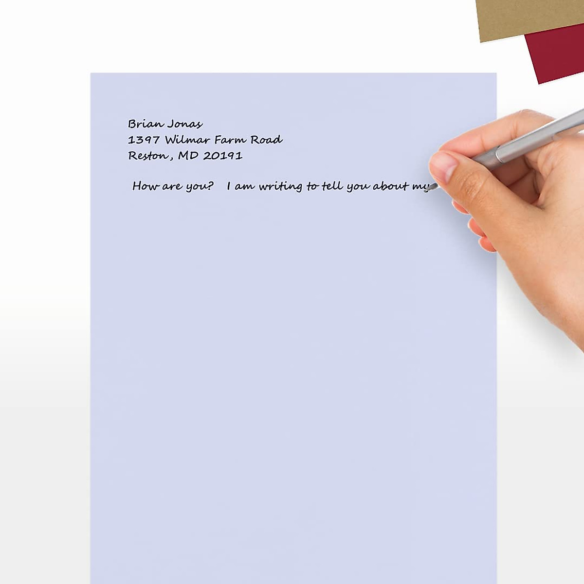 LUXPaper 8.5" x 11" Paper | Letter Size | Lilac Purple | 80lb. Text | 50 Qty