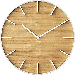 Yamazaki Home Wall Clock - Modern Wood Home Decoration Steel + Wood One Size Ash