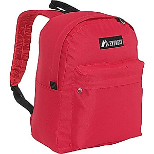Everest Luggage Printed Pattern Backpack (Red, One Size)
