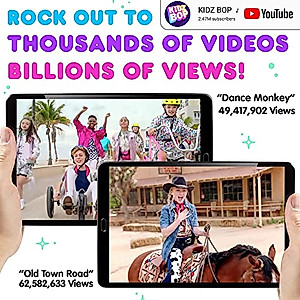 Kidz Bop Bluetooth Headphones for Kids | Hi-Def Microphone & Speakers | 94dB Volume Limiting | Wireless | Adjustable | School Use | Christmas 2022 Present | Gift 3 4 5 6 7 8+ Year Old Girls Boys