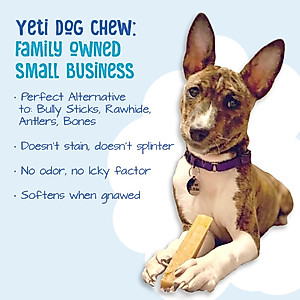 Yeti Dog Chew - Yak Cheese Himalayan Dog Chews - Healthy Long Lasting Dog Chews - Yak Chews for Large, Medium and Small Dogs - Yak Bones for Dogs - Natural Yak Cheese Dog Chews - Large, 7 oz