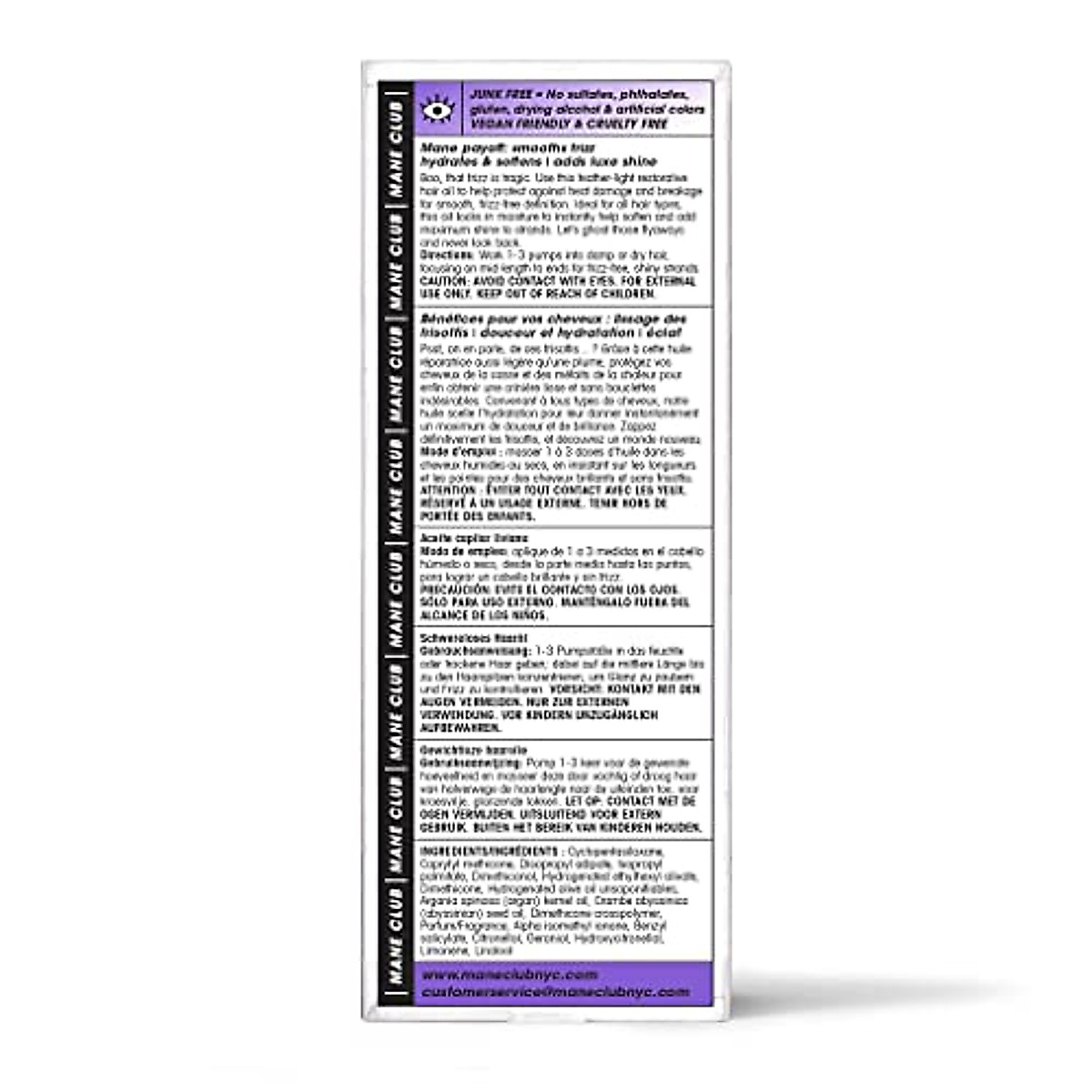 MANE CLUB Voodoo Oil Weightless Hair Oil, cruelty free, vegan, no sulfates or parabens, 1.6 Ounce